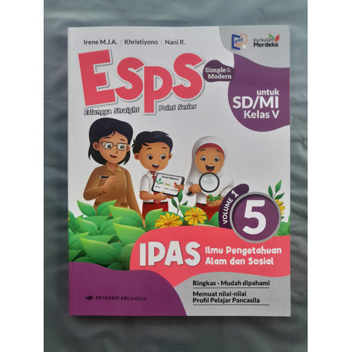 Jual ESPS IPAS REVISI kelas 5 sd vol 1 kurikulum merdeka | Shopee Indonesia