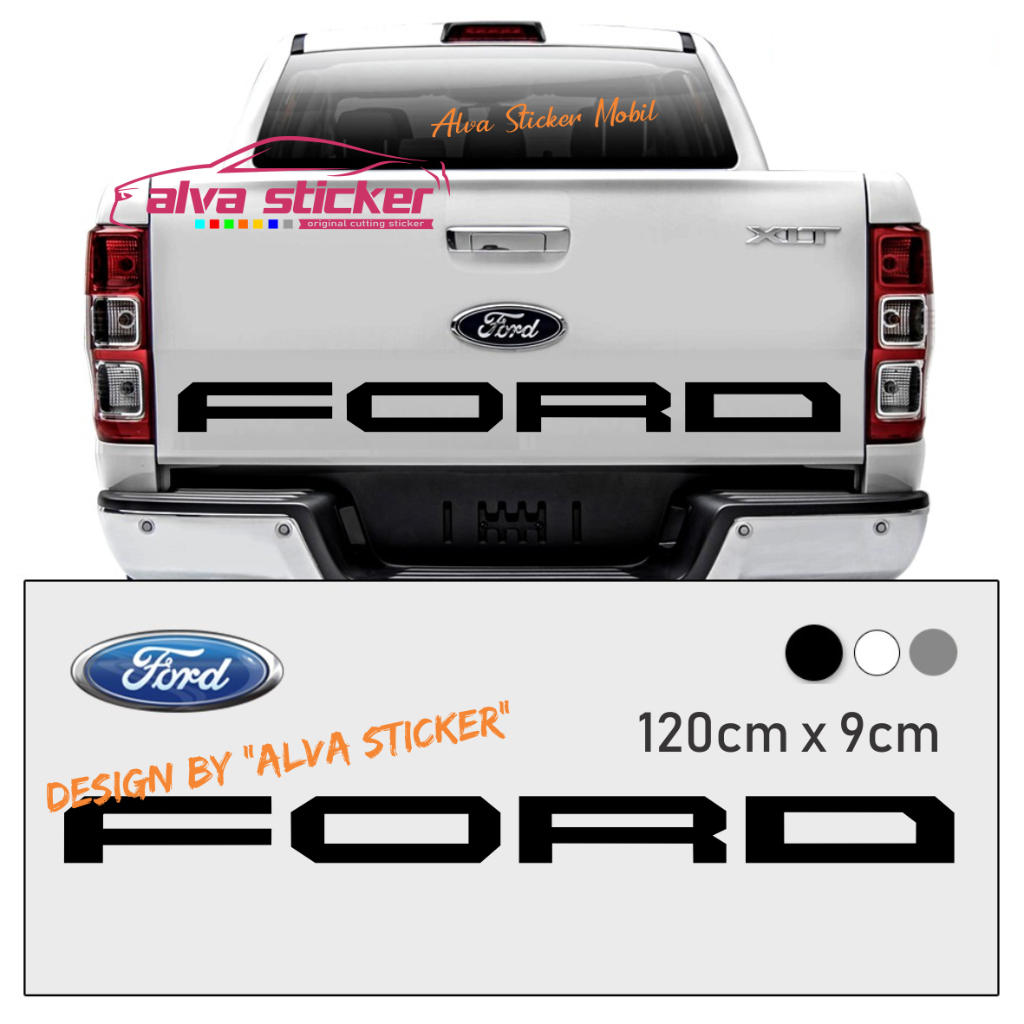 Jual sticker ford ranger stiker ford everest stiker bak belakang & kaca ...