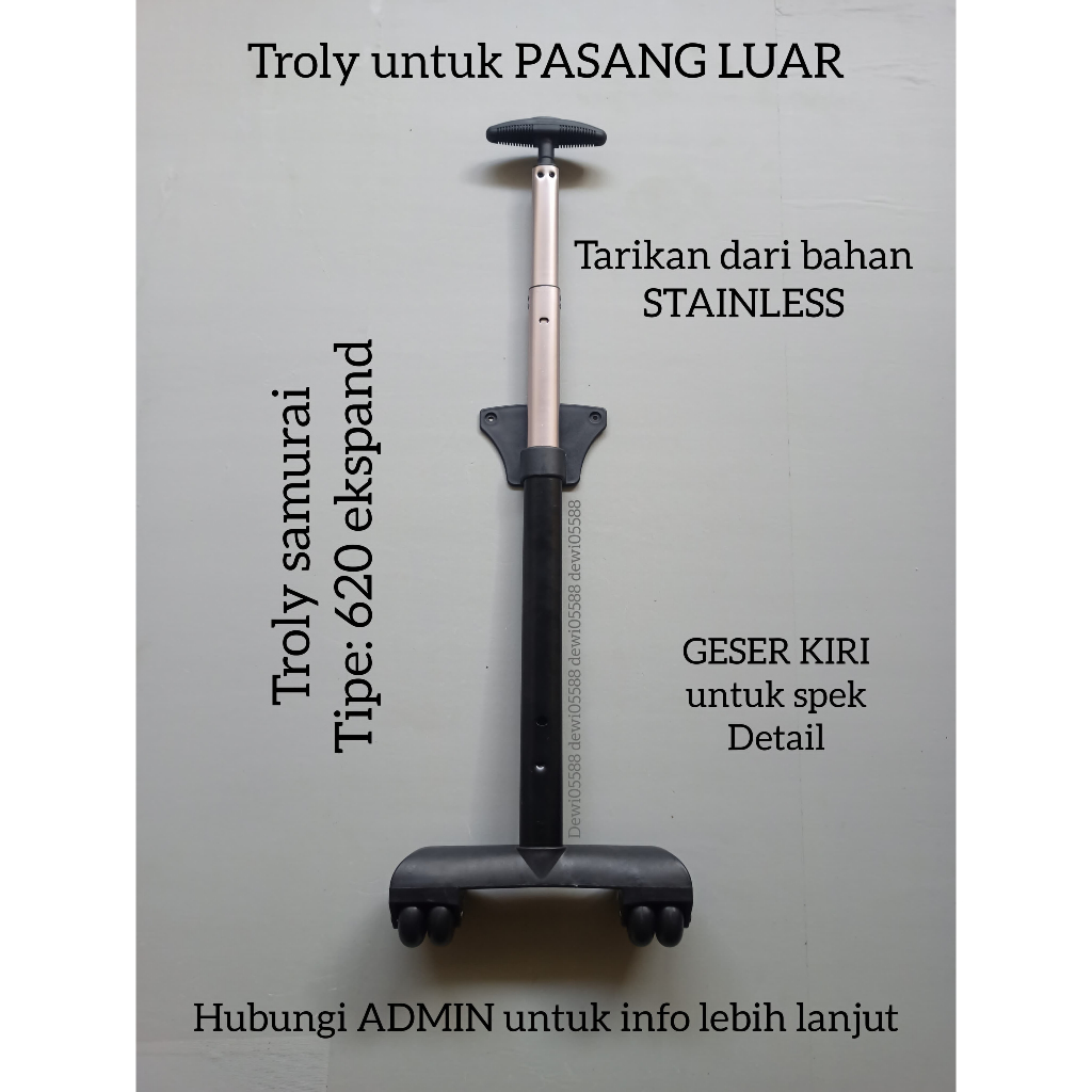 Jual Troly tas sekolah, Troly tas travel bag, Troly koper. Tiang tas ...