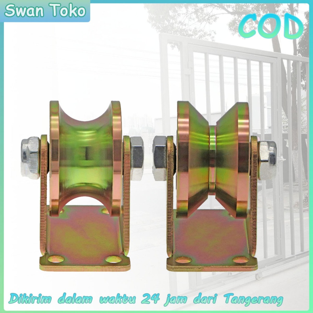 Jual Roda Pagar Besi/Roda Gerbang Pagar/U&V 50mm/Roda Pintu Pagar Besi ...