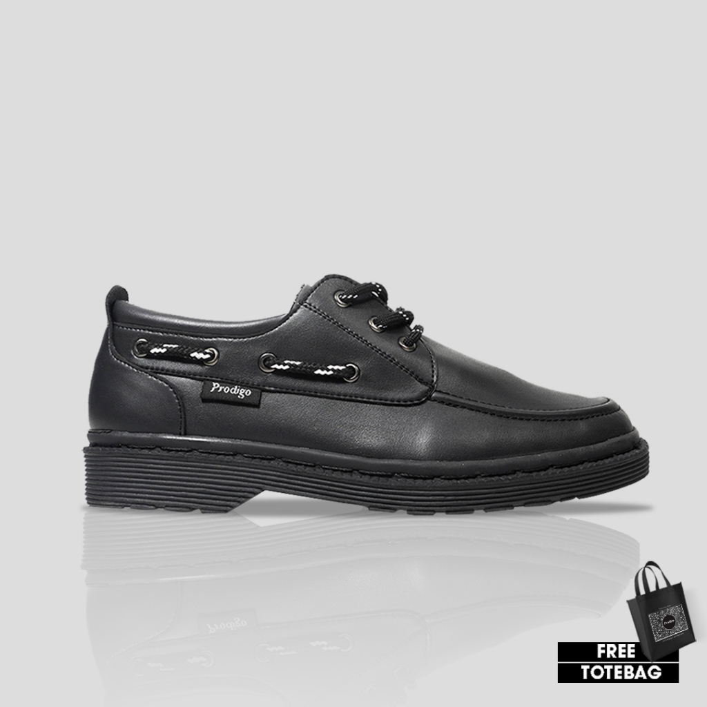 Jual Prodigo * Sepatu Pria Blitar Full Black | Sepatu Low Boots ...