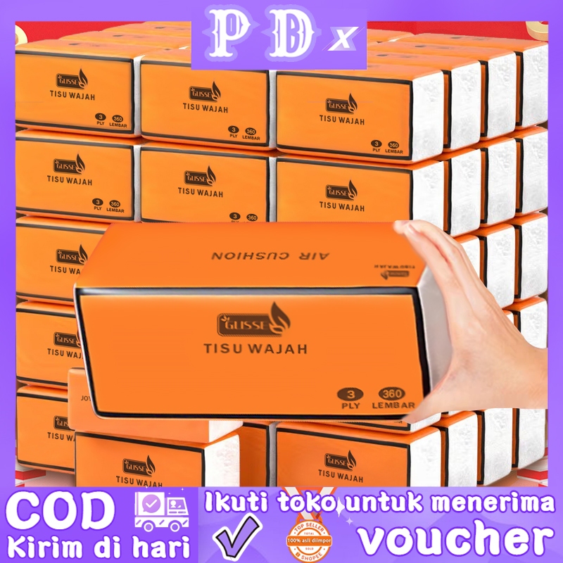 Jual Pocket Dragon Glisse Tissue 360 Lembar Tissue Wajah Tebal Tiga ...
