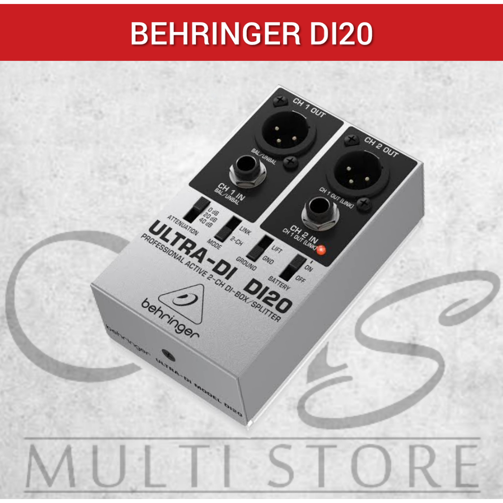 Jual Behringer DI20 - DI 20 - DI-20 - Behringer Ultra DI20 - 2 Channel Di Box DiBox Original ...