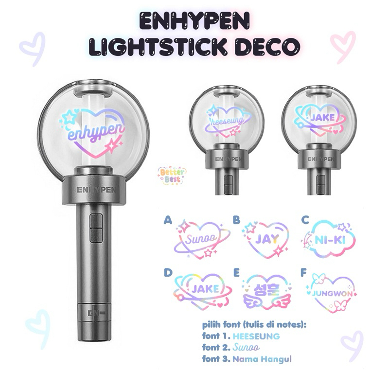 Jual ENHYPEN STICKER CUSTOM LIGHTSTICK DESIGN DECO | Shopee Indonesia
