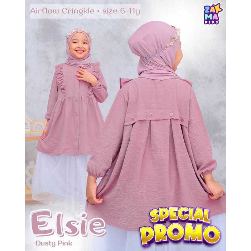 Jual elsie tunik kids 6 sampai 11 tahun / baju atasan anak perempuan ...