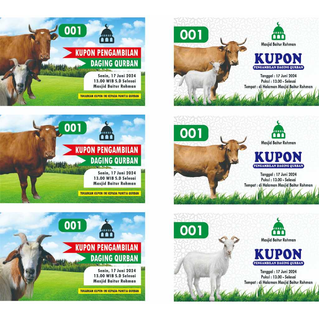 Jual Kupon Qurban | Kupon pengambilan daging | Shopee Indonesia