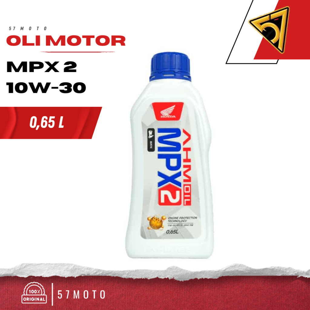 Jual Oli Mesin AHM MPX 2 0,65 L 10W-30 original | Shopee Indonesia