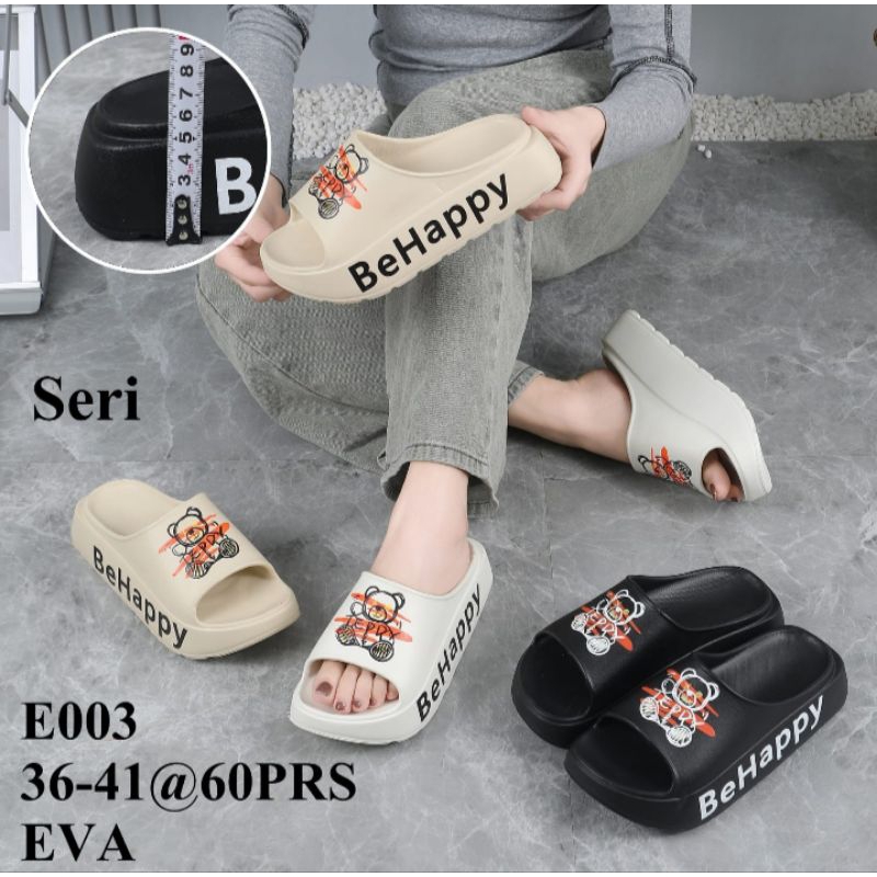 Jual Sandal Wedges Spon Eva Rubber Import Ringan Empuk Anti Slip BE ...