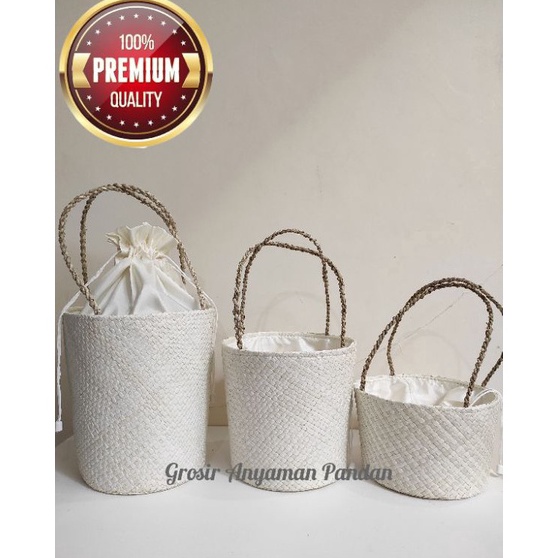 Jual Pasti Murah Tas Pandan EMBER POLOS Parcel souvernir anyaman ...