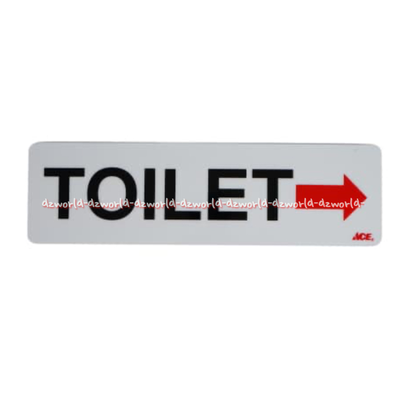 Jual Krisbow Sticker 26cm Anodized Acrilic Toilet Panah Kanan Stiker ...