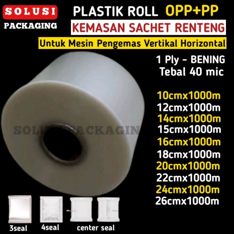 Jual Plastik Roll OPP PP Bening Polos | Plastik Kemasan Sachet Bag Renteng Renceng | Plastik ...