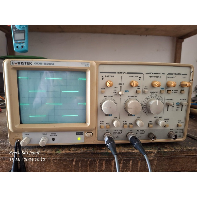 Jual Oscilloscope GW INSTEK GOS-635G 35MHz Original Gratis Paking Kayu ...