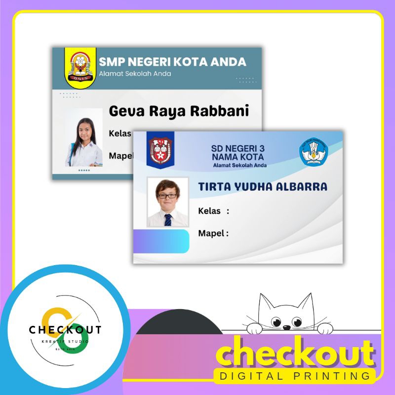 Jual [20] Stiker mapel unik model ID Cad lucu / Stiker buku mata ...
