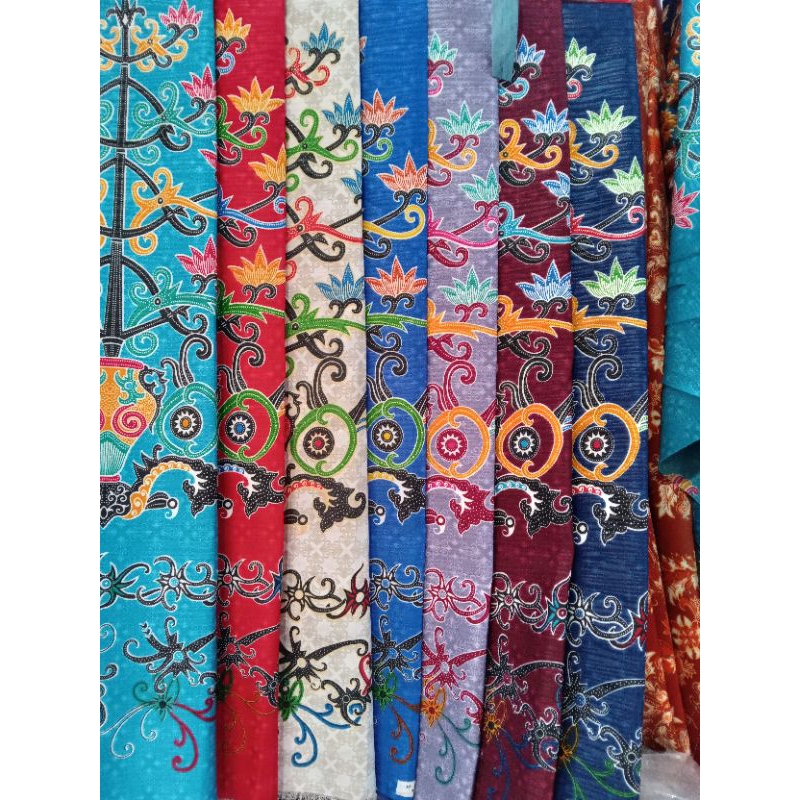 Jual kain batik khas kalteng harga per 50cm | Shopee Indonesia