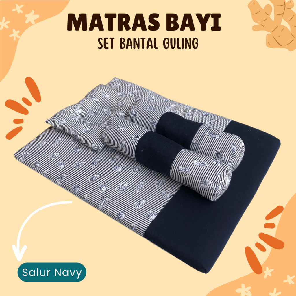 Jual Kasur Matras Bayi set bantal peyang bayi dan 2 guling / kasur bayi ...