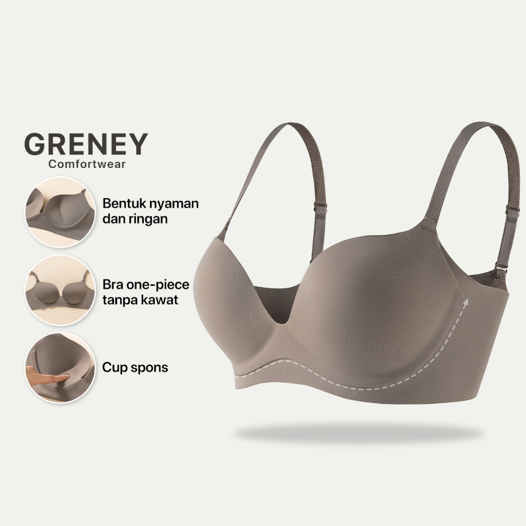 Jual GRENEY-Gbras-Bra One Piece Warna Kombinasi Tanpa Kawat Bra Warna ...