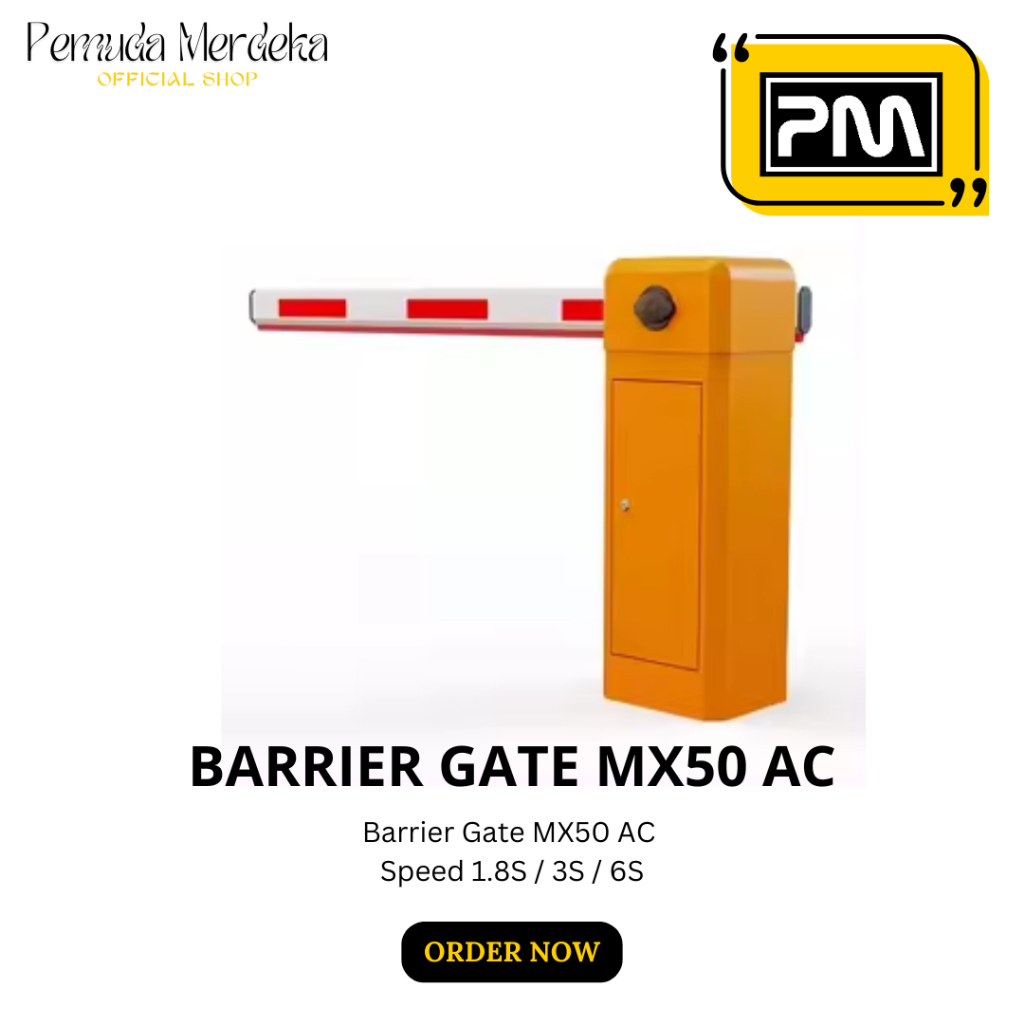 Jual Mesin Palang Parkir Otomatis Barrier Gate MX50 AC Speed 1.8S 3S 6S ...