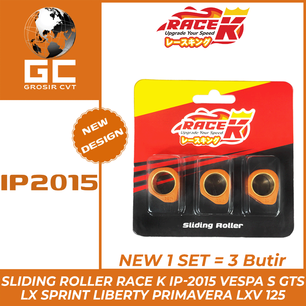 Jual Sliding Roller Racing Vespa IGET S LX 125 cc ZIP 100 Race K IP19 3 ...