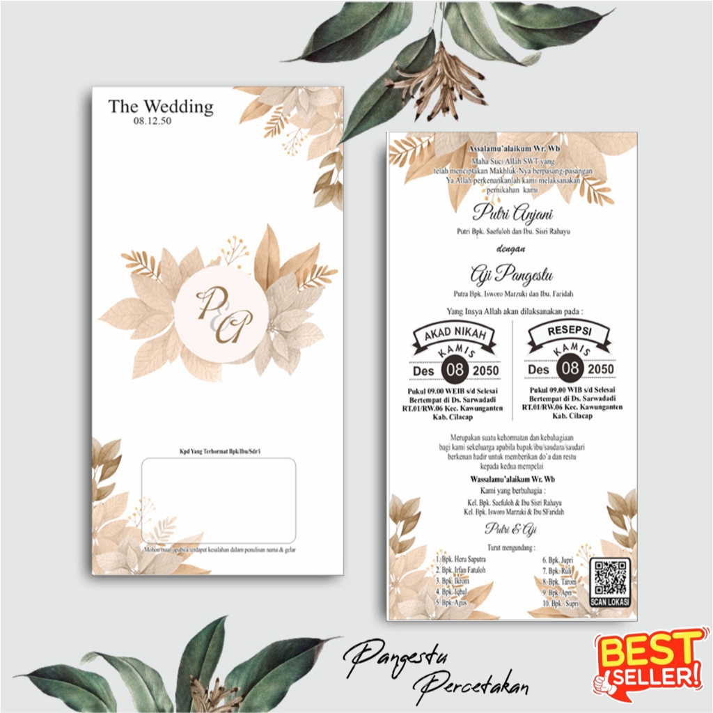 Jual ( New 10 Desain Undangan Pernikahan ) Cetak Undangan Pernikahan ...