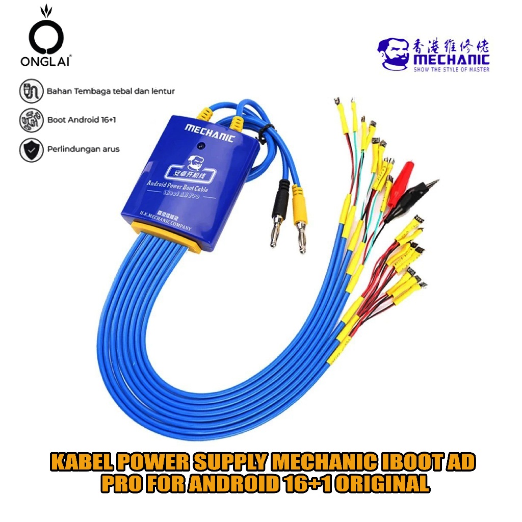 Jual Kabel Power Supply Mechanic IBOOT AD PRO Untuk Android 16+1 Original | Shopee Indonesia