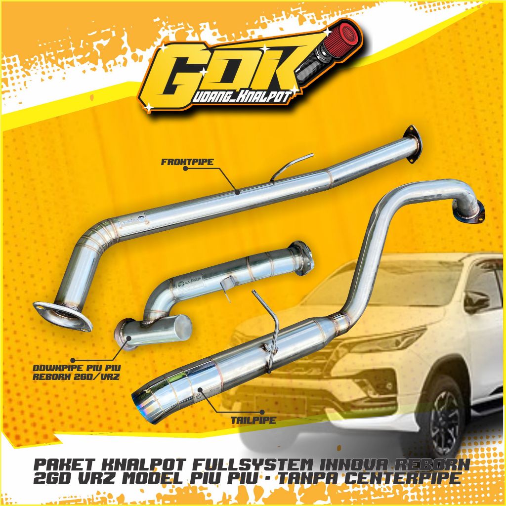 Jual Paket Knalpot Fullsystem Innova Reborn 2GD/VRZ Model Piu Piu ...