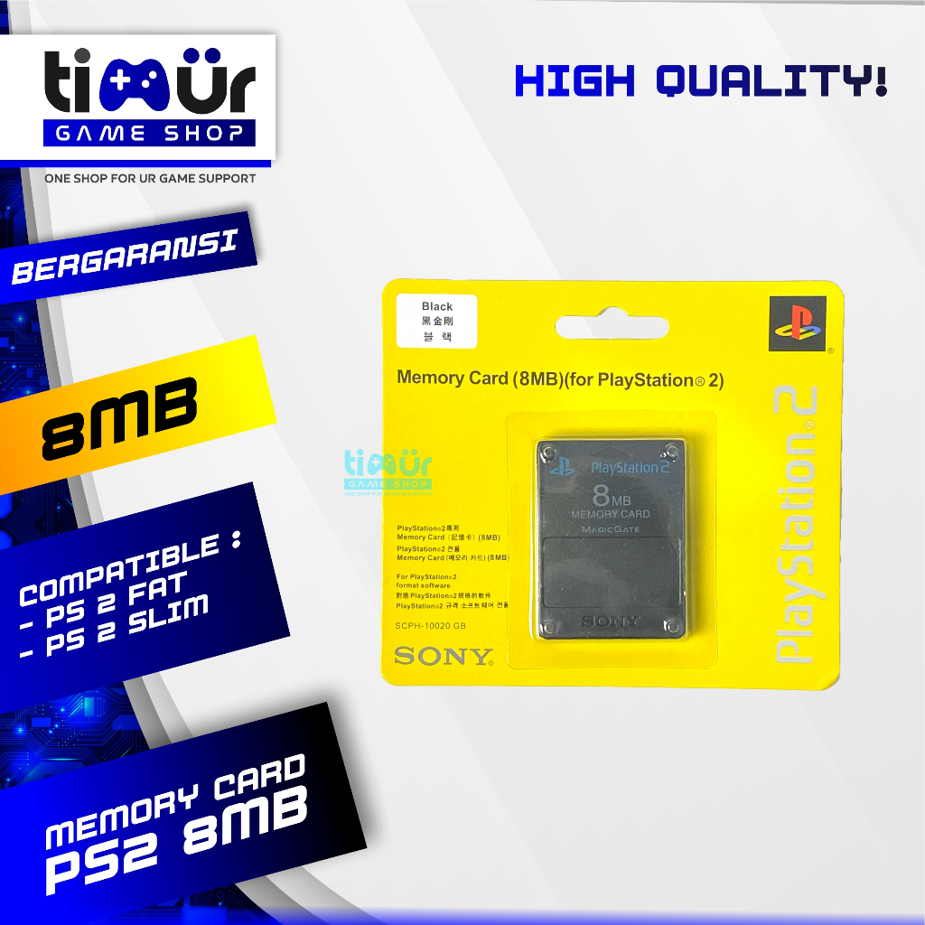 Jual Memory Card MC PS2 8MB Hitam | Shopee Indonesia