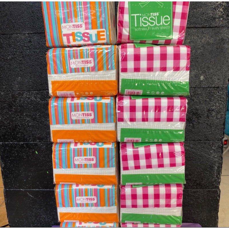 Jual 10 Pack Tisu Montiss jolly Pop Up 200sheets 2ply Facial Tisu ...