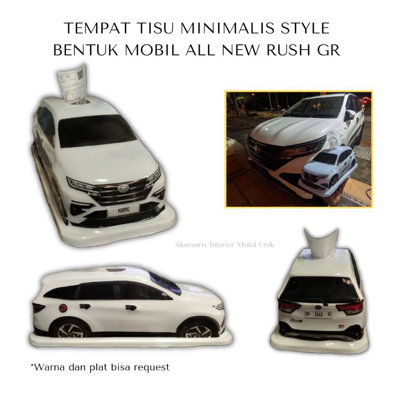 Jual (All New Rush GR & TRD) Kotak Tissue Minimalis Bentuk Mobil ...