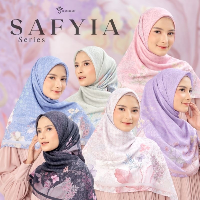Jual YOUTHSCARF - ( SAFYIA SERIES ) - Hijab Printing segiempat voal ...