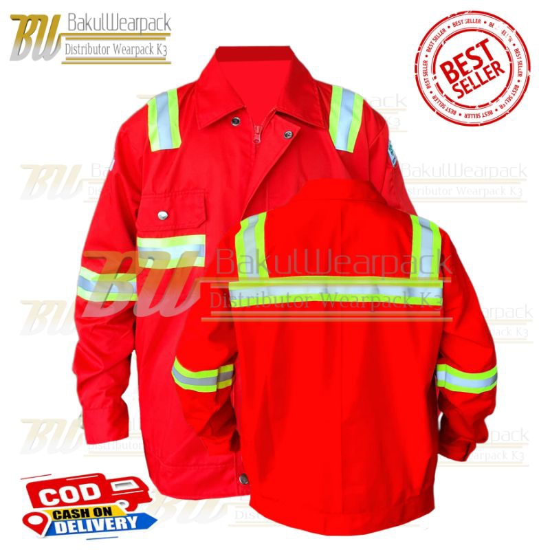 Jual Wearpack Safety Proyek / Baju Wearpack Proyek / APD Merah New ...