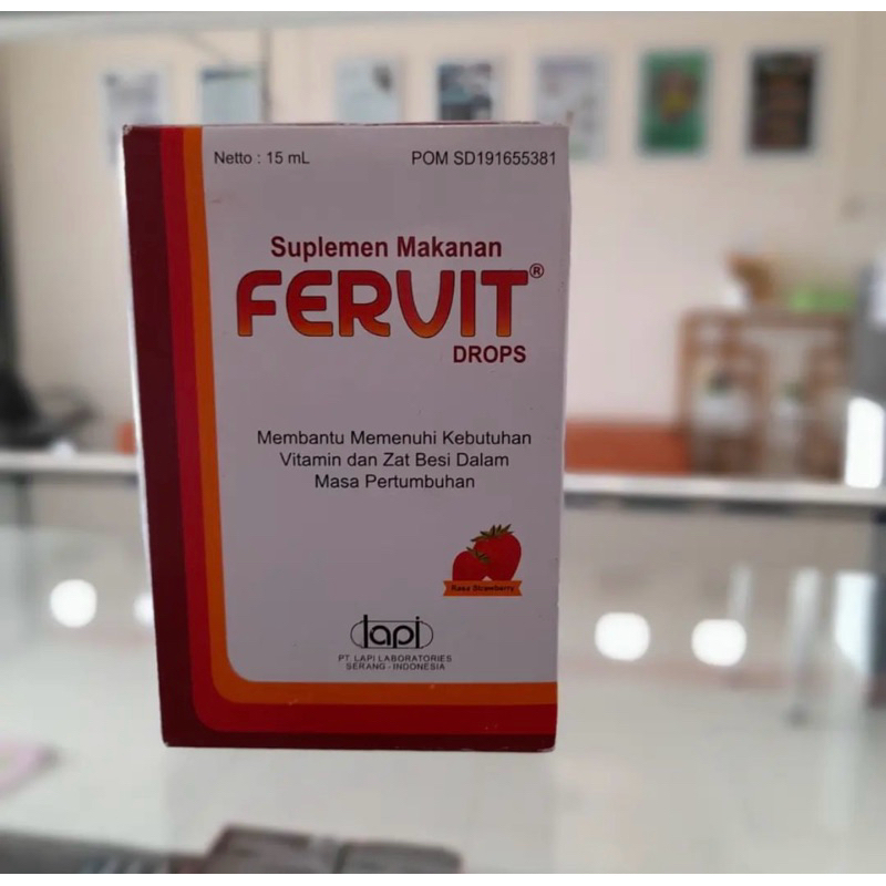 Jual vitamin suplemen makanan fervit drop | Shopee Indonesia