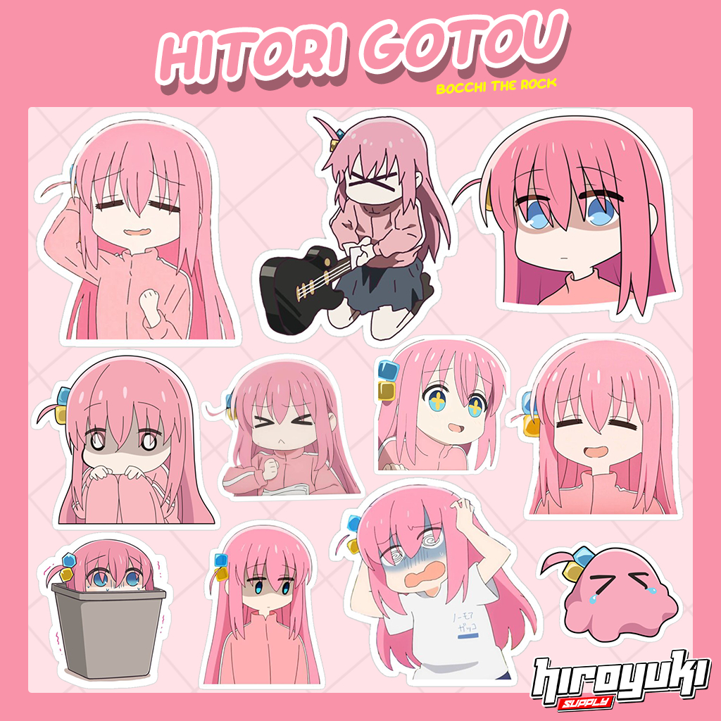Jual Sticker Anime Hitori Gotou Bocchi The Rock! | Shopee Indonesia
