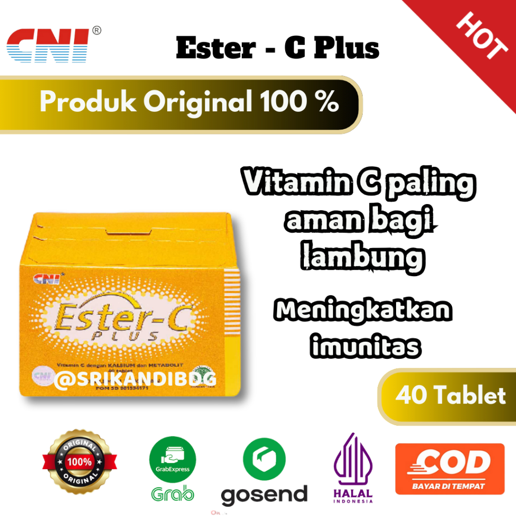 Jual CNI ester C plus extra suplemen multi vitamin & mineral untuk ...