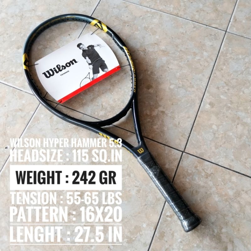 Jual Raket Tenis Wilson Hyper Hammer 5.3 | Shopee Indonesia