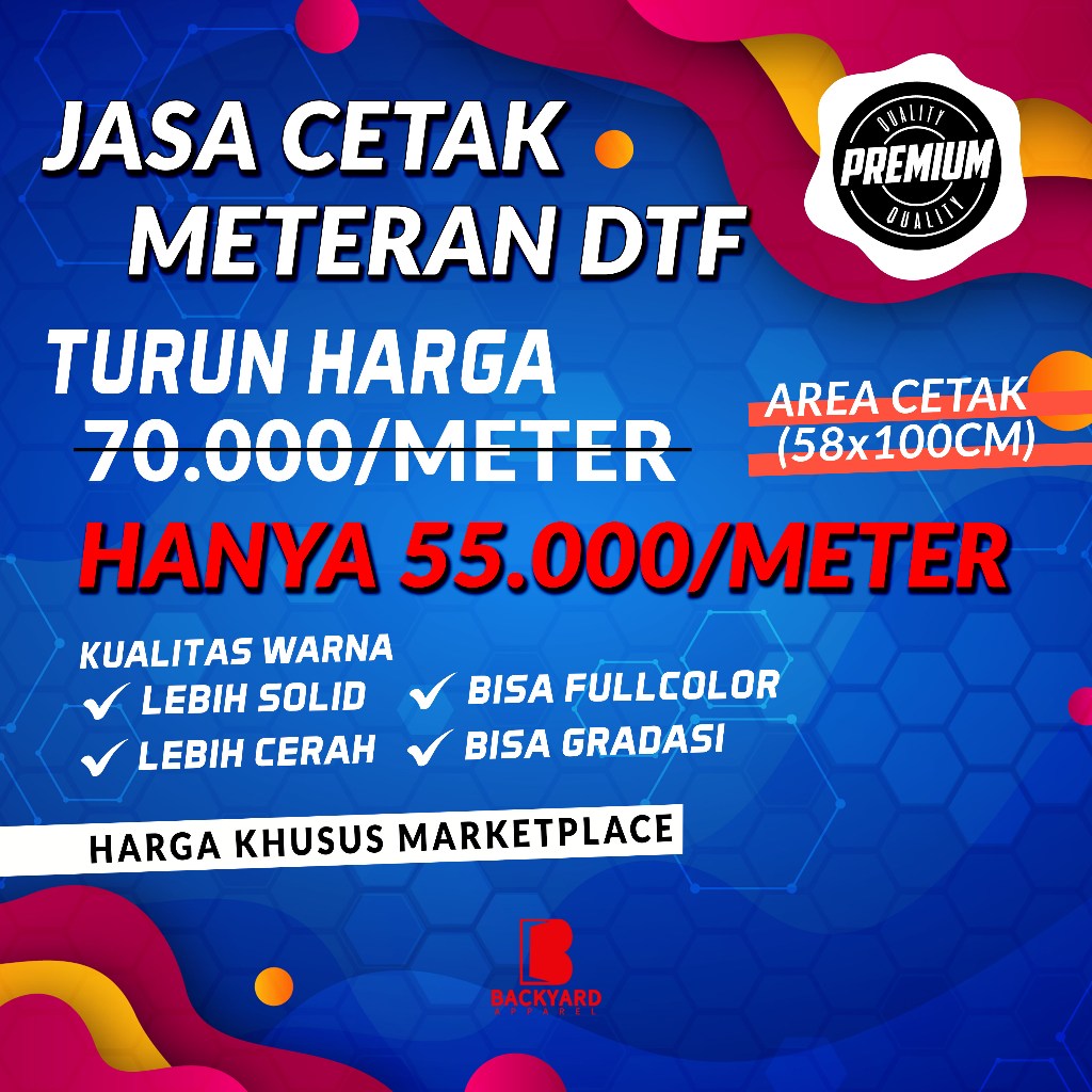 Jual Sablon DTF Meteran Jasa cetak dtf Lebar 58cm | Shopee Indonesia Jual Sablon DTF Meteran Jasa cetak dtf Lebar 58cm | Shopee Indonesia