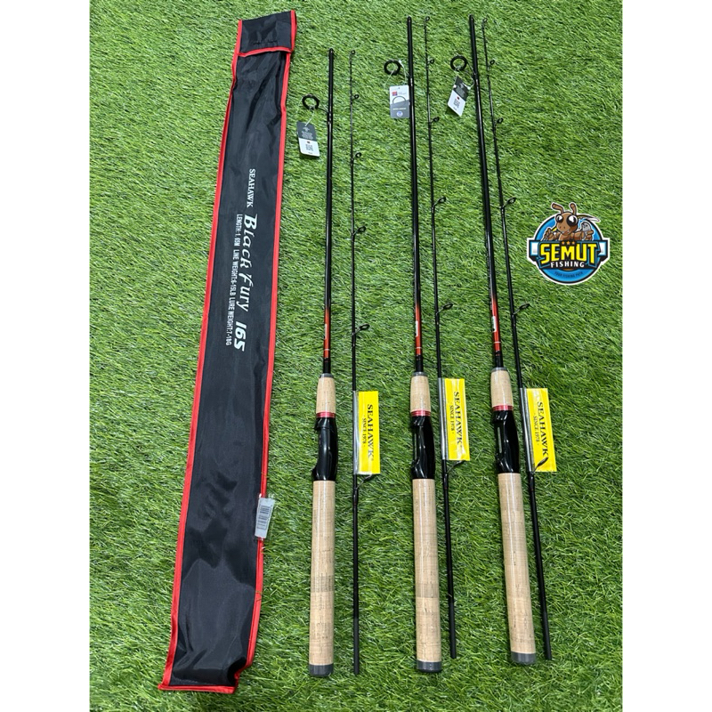 Jual JORAN SPINNING SEAHAWK BLACK FURY FUJI GUIDES LAUT SUNGAI KOLAM ...