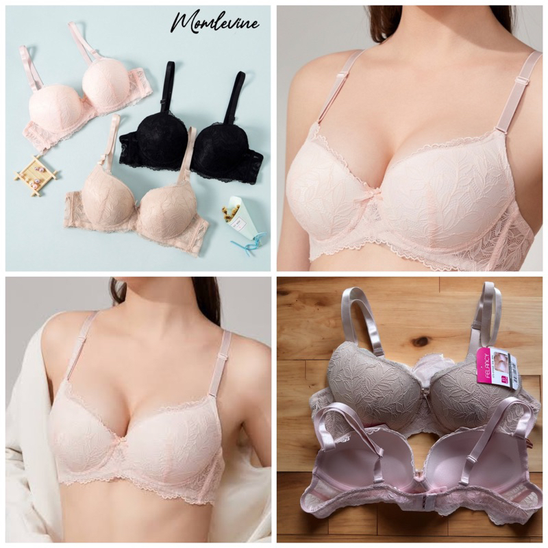 Jual felancy bra sweet lace demi bra 073-01246B size 36B 38B | Shopee Indonesia