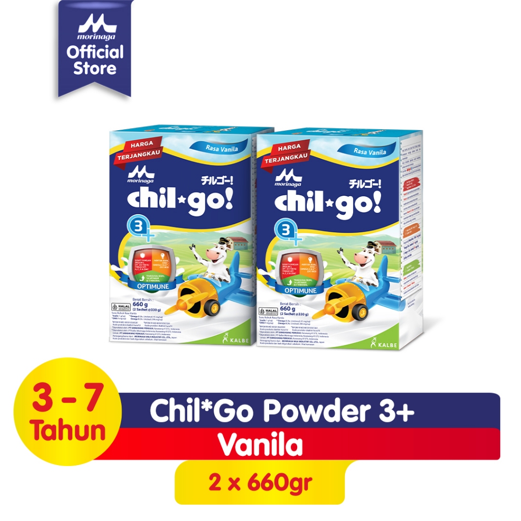 Jual Paket 2x Chil Go Powder Vanilla 3+ 660gr | Shopee Indonesia