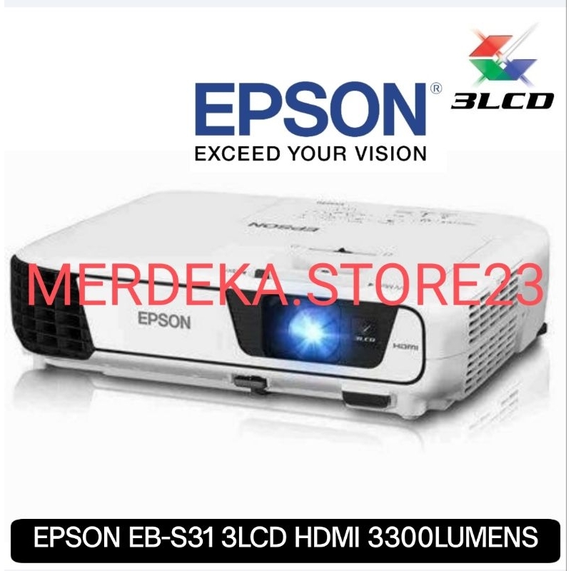 Jual PROYEKTOR EPSON EB-S31 / EPSON EB S31 3LCD PROJECTOR 3300 ...