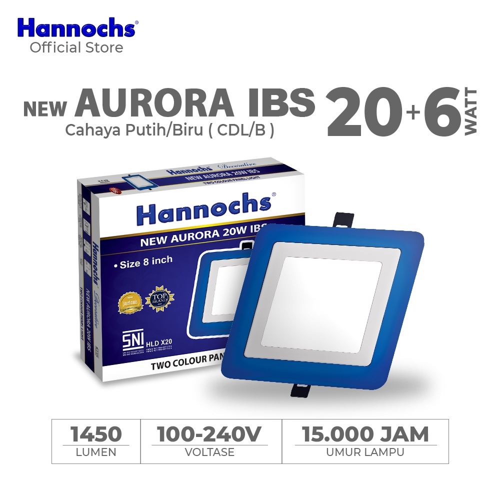 Jual Lampu Downlight LED Hannochs New Aurora Segi Empat / Petak ...