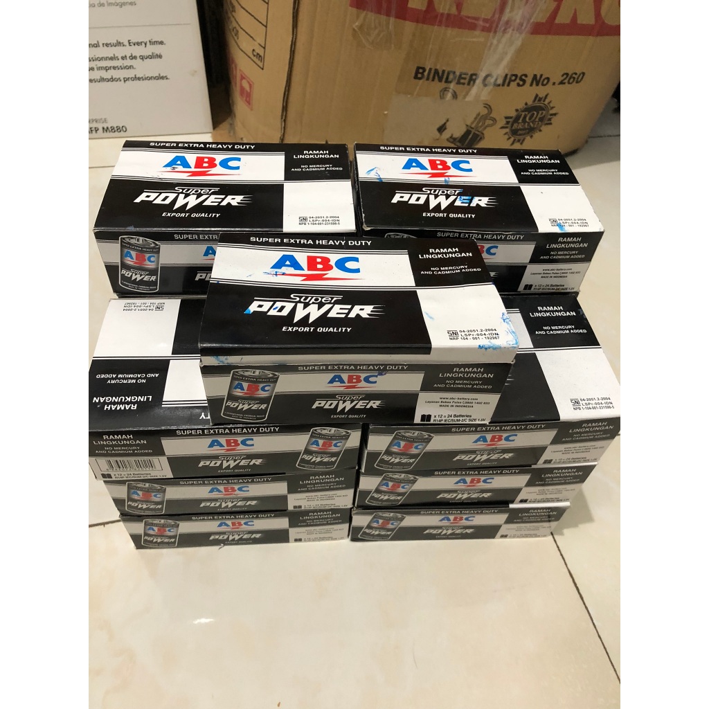 Jual Baterai/Batre/Battery ABC Super Power R14/C (isi 2 pcs) | Shopee ...