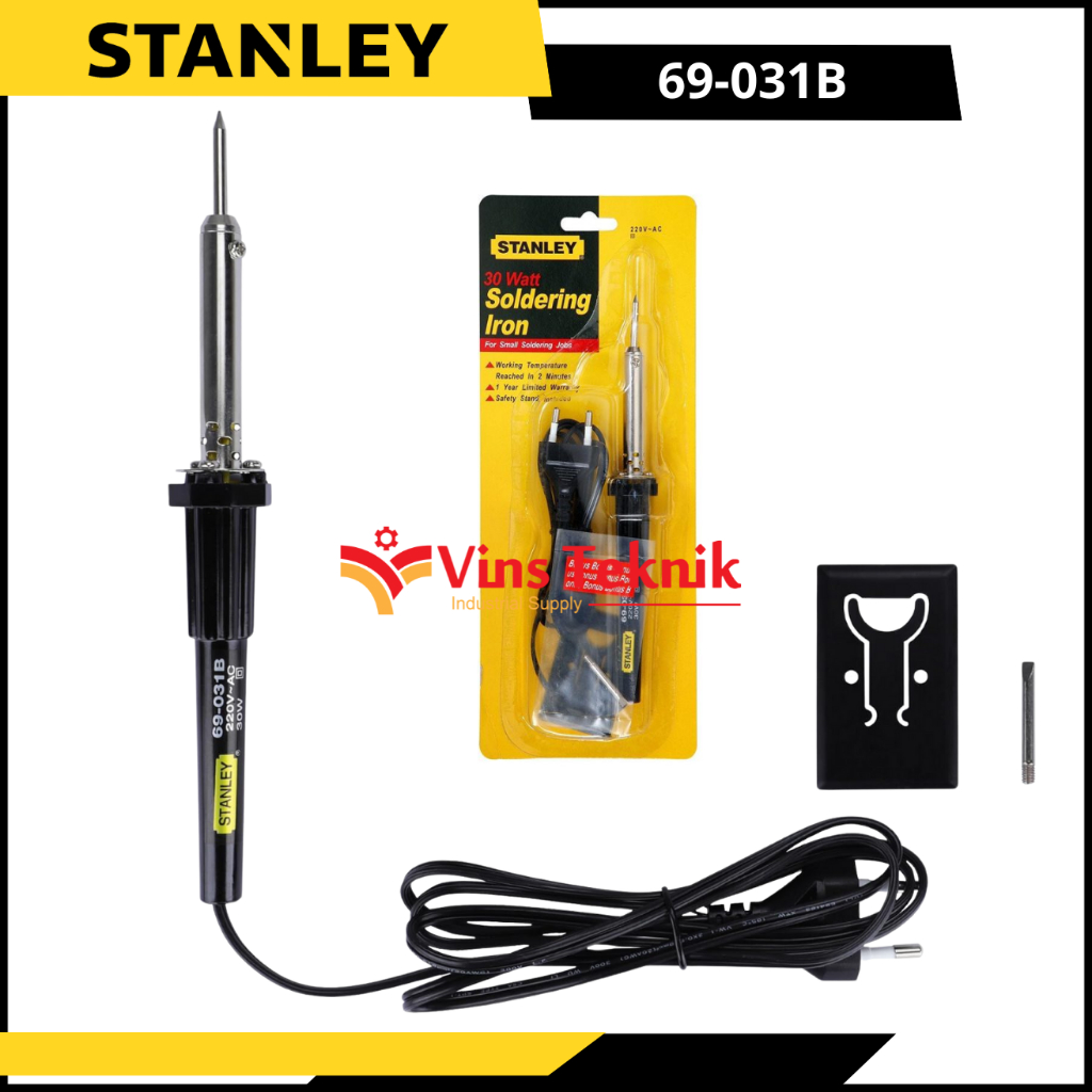 Jual Solder Listrik 30watt Soldering Iron Round 69-031 STANLEY 69-031B ...