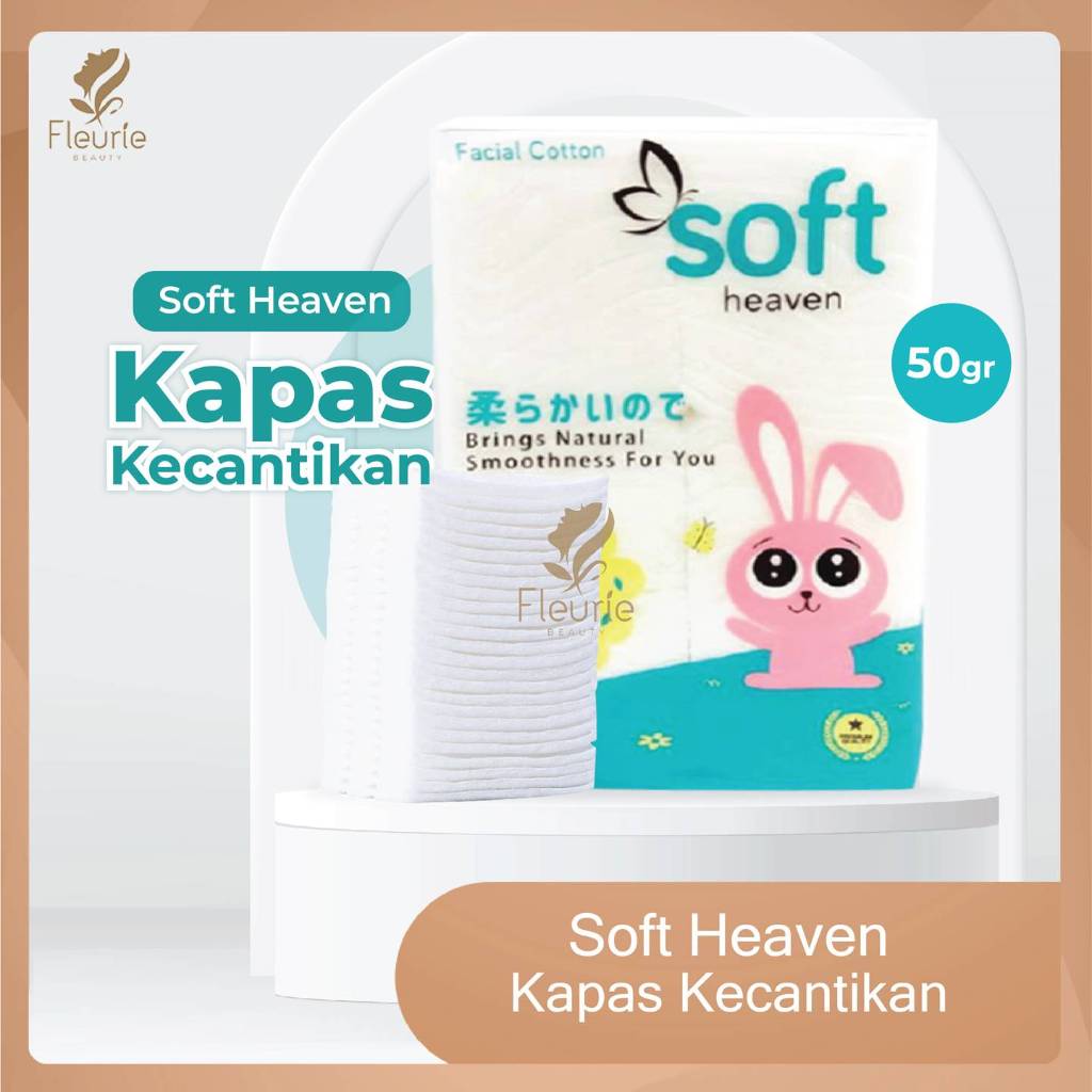 Jual SOFT HEAVEN Kapas Kecantikan 50gr - Kapas Premium Original BPOM ...