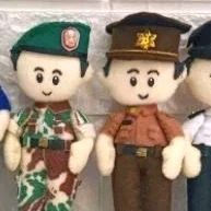 Jual BONEKA PROFESI/GURU/POLISI/PILOT/DOKTER/TENTARA (TANPA MIKA ...