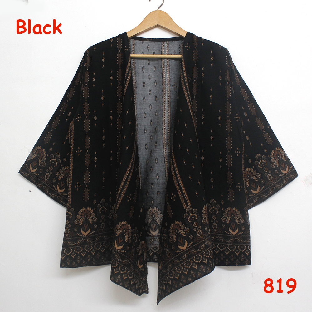 Jual 𝑱𝒂𝒌𝒂𝒓𝒕𝒂𝑭𝒂𝒔𝒉𝒊𝒐𝒏 cardigan outer batik tribal katun adem rumbai sisir ...
