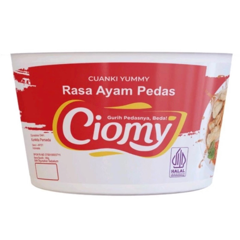 Jual Ciomy Cuanki Rasa Ayam Pedas | Chicken Spicy Reguler | Shopee ...