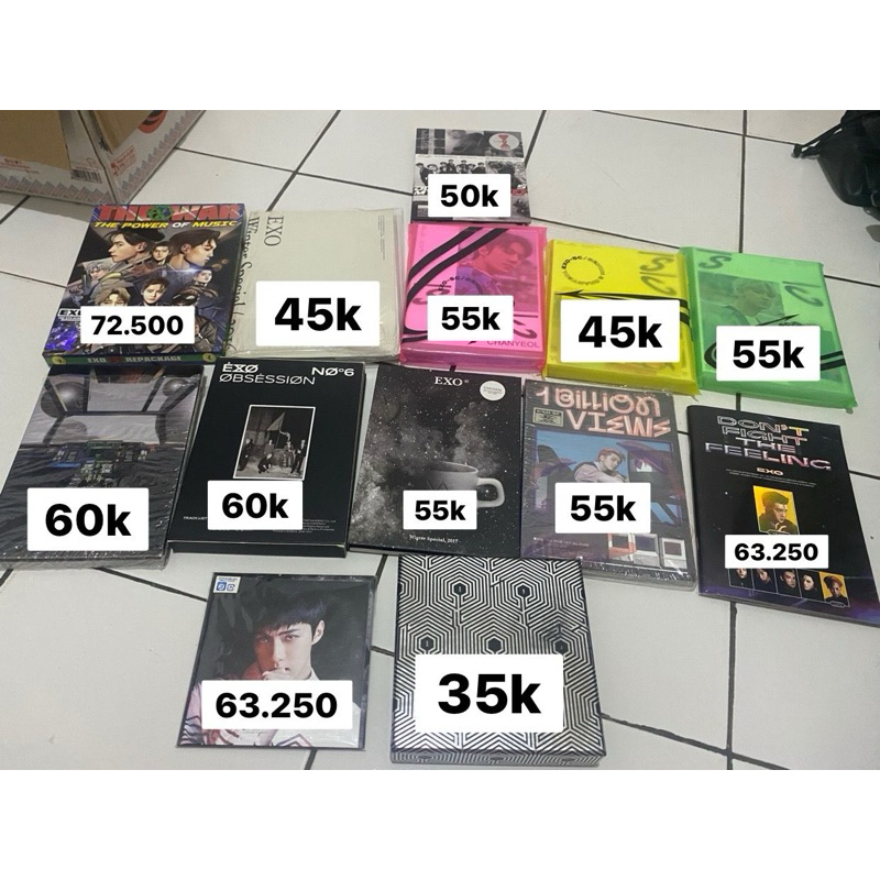 Jual Album Only EXO Growl Universe Obsession DMUMT DFTF Coming Over For ...