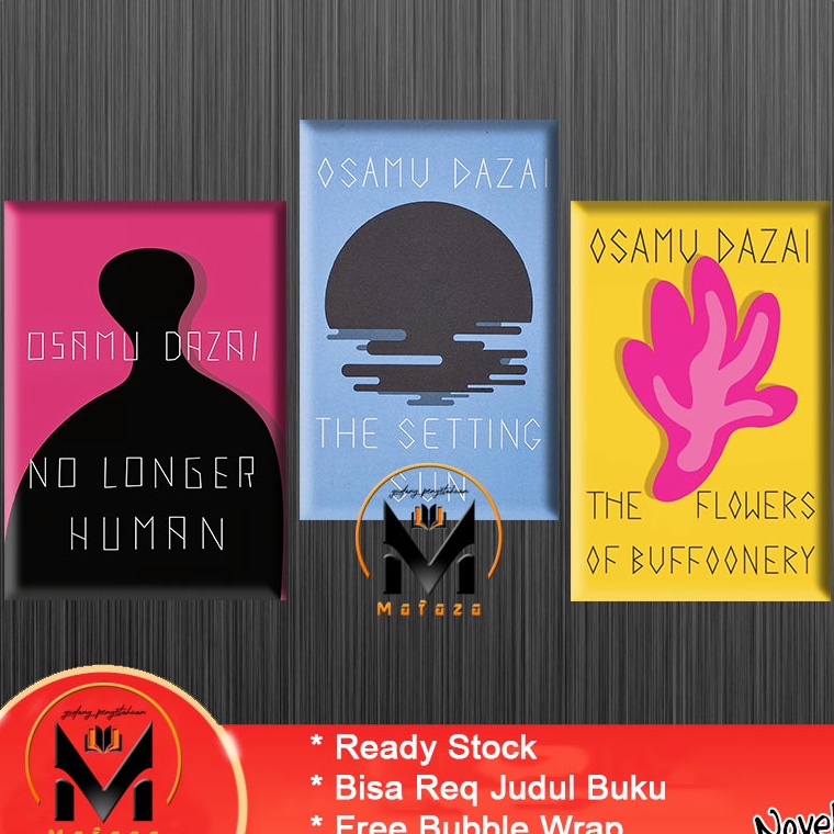 Jual Buku No Longer Human The Setting Sun The Flowers of Buffoonery Osamu Dazai English ART W6T1 ...