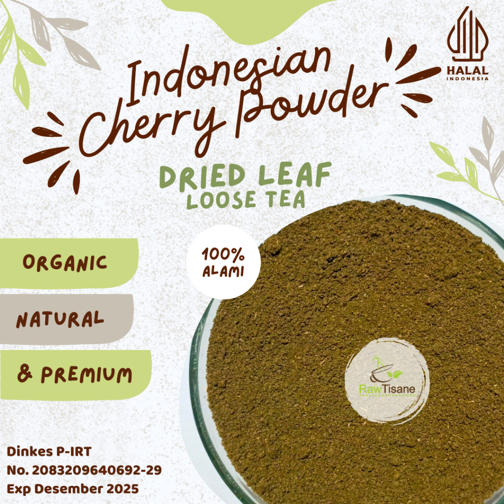 Jual Indonesian Cherry Leaf Powder / Daun Kersen Bubuk Isi 100 Gram ...