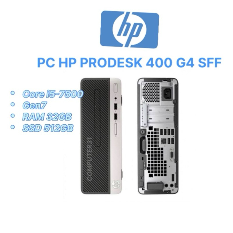 Jual CPU HP PRODESK 400 G4 core i5 7500 Gen7 RAM DDR4 32GB SSD 512GB ...